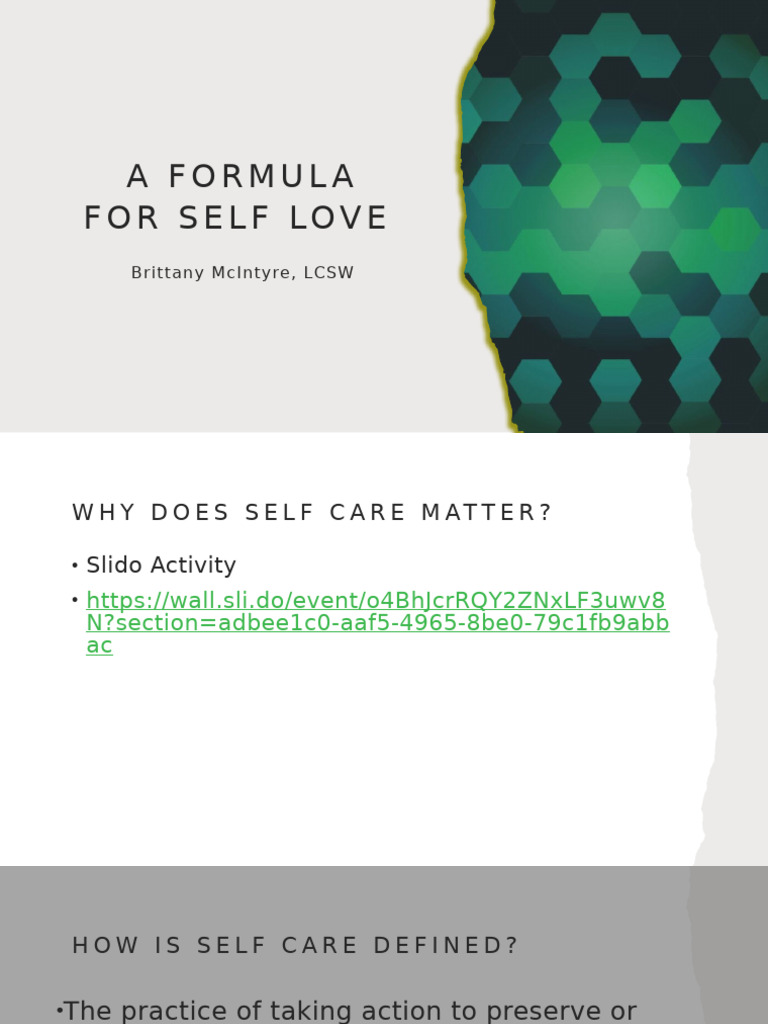 A Formula for Self Love | PDF