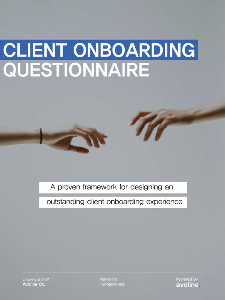 Client Onboarding Questionnaire | PDF | Marketing | Questionnaire