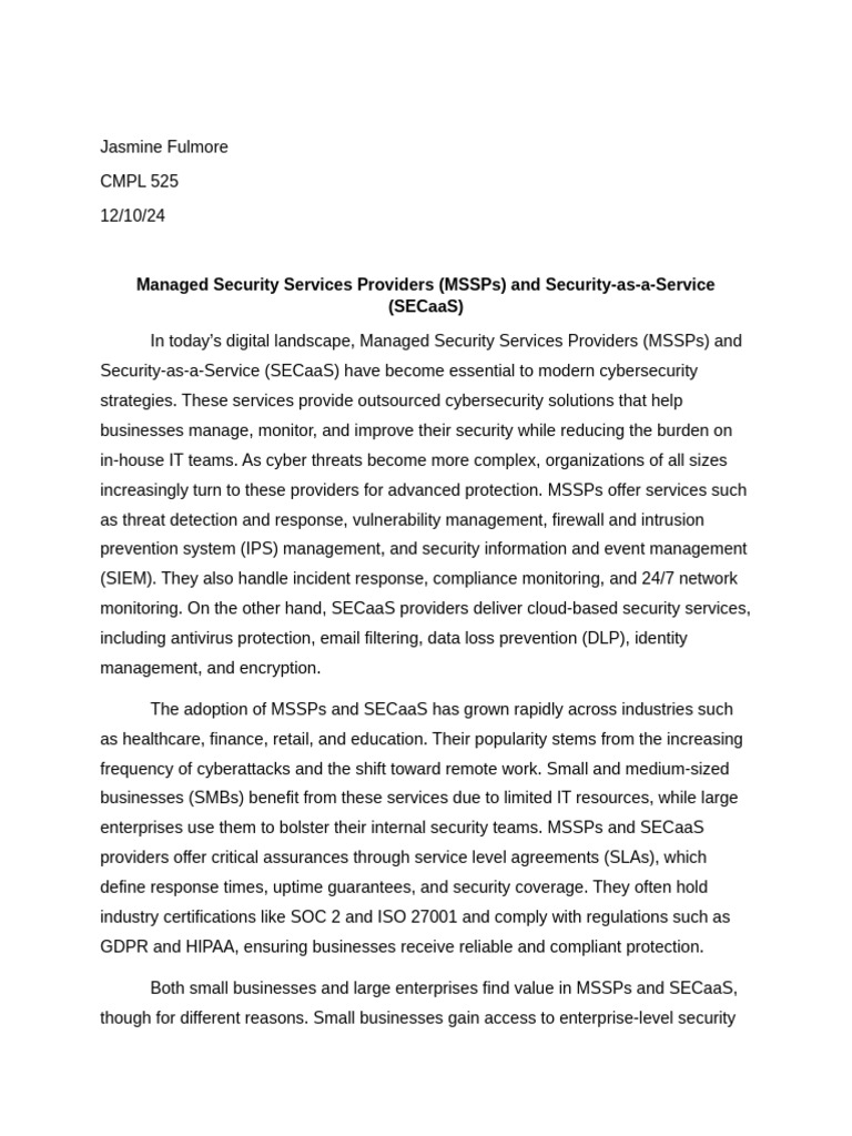 caseproject11-1_Fulmore | PDF | Security | Computer Security
