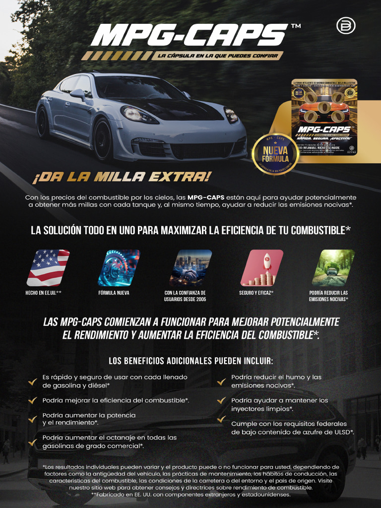 Mpg-Caps Product Sheet Es | PDF