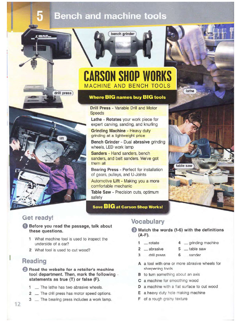 Bench and Machine Tools | PDF