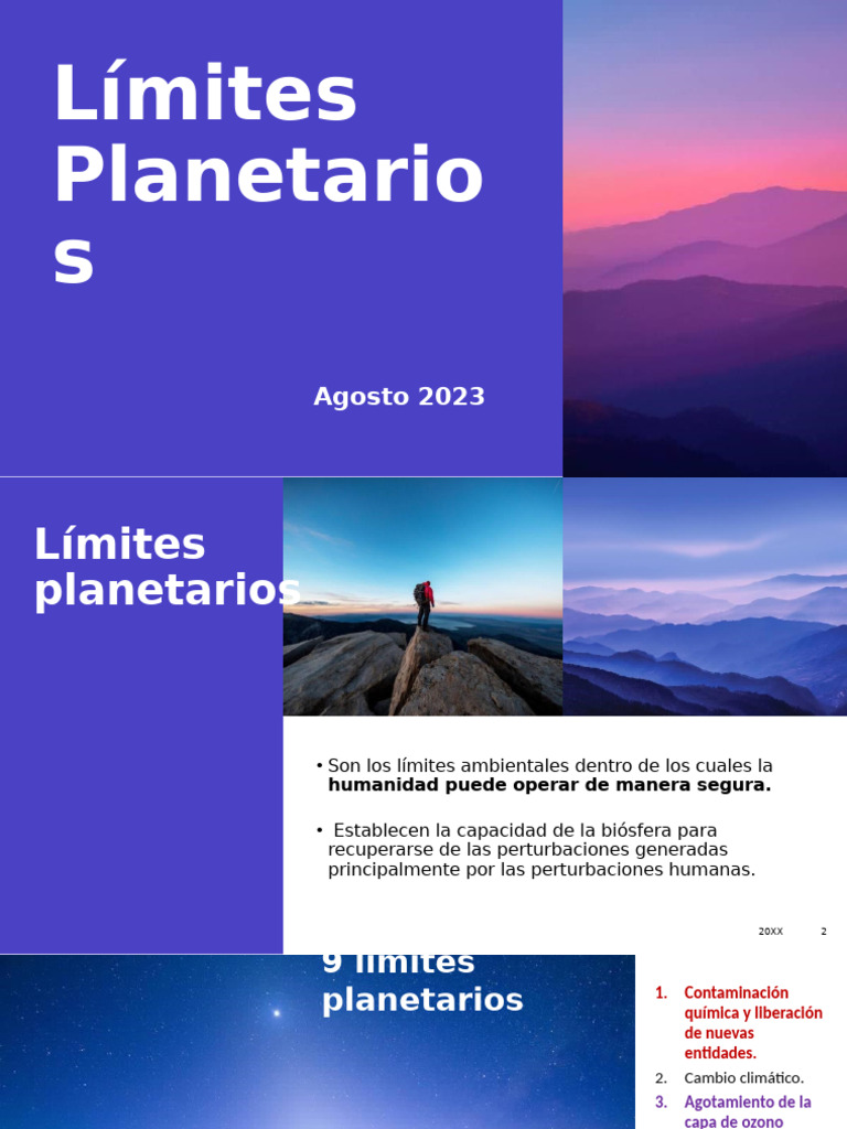 Límites Planetarios: Riesgos y Desafíos | PDF | Agua | Clorofluorocarbono