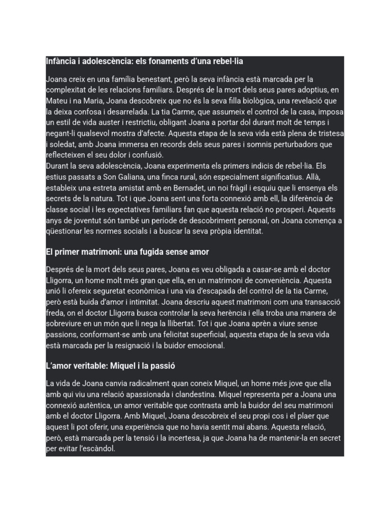 Resums Cada Capítol Joana E. | PDF