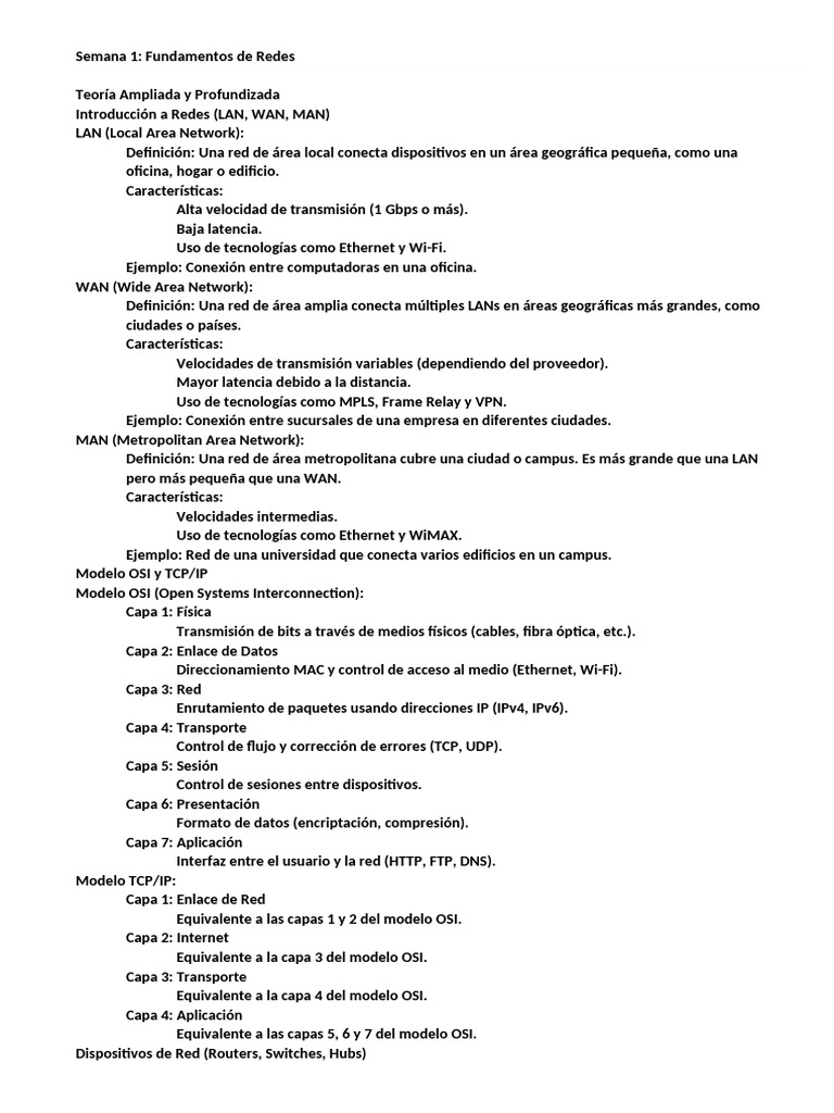 Fundamentos de Redes: LAN, WAN y MAN | PDF | Enrutador (Computación ...