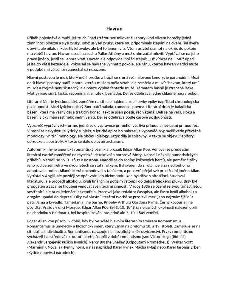 Havran | PDF