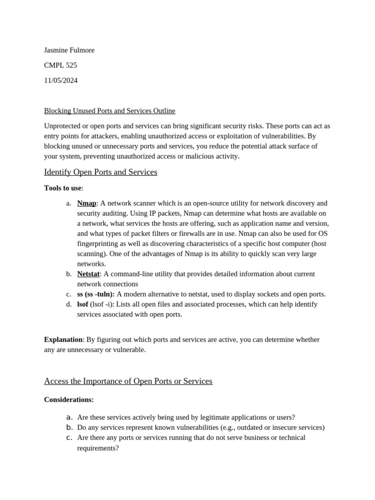 Caseproject 3 1 Fulmore | PDF | Computer Network | Computer Security