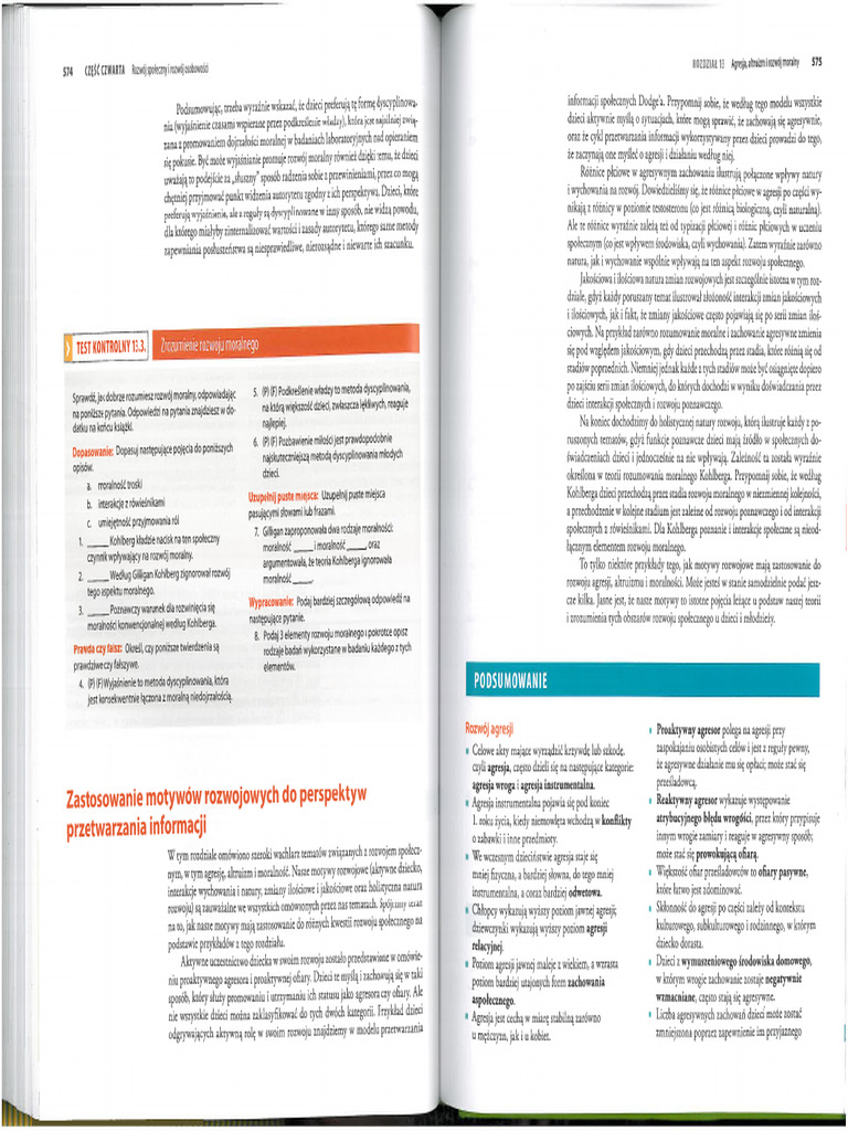 Schaffer Psychologia Rozwoju Od Dziecka Do Dorosłości-Strony-288 | PDF