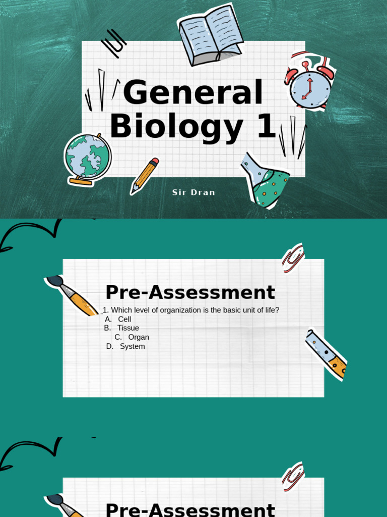 Gen. Bio 1 1st Lecture | PDF | Cell (Biology) | Cell Nucleus