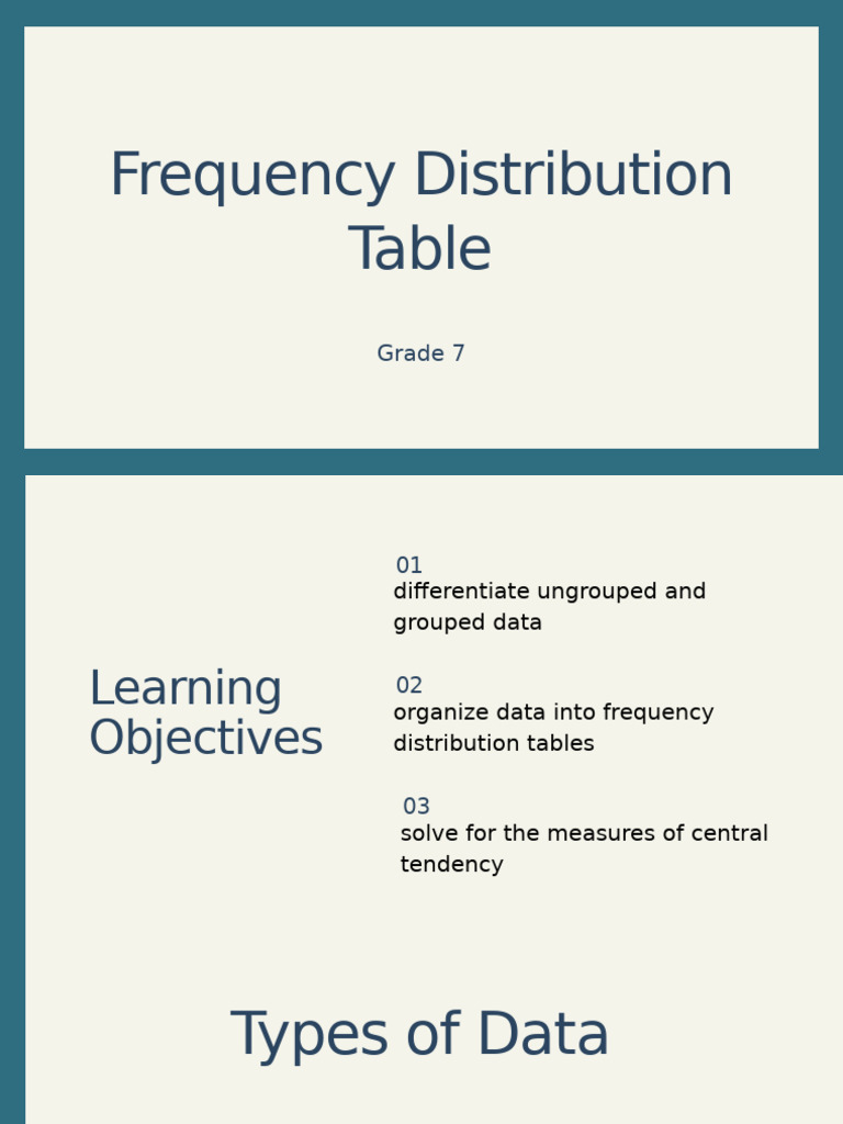 02 Frequency Distribution Table | PDF | Interval (Music) | Frequency