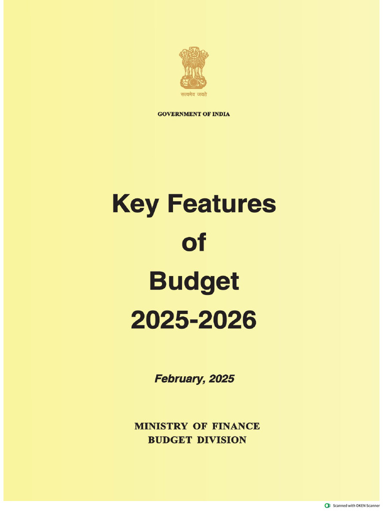 Key Features of Budget 2025 | PDF