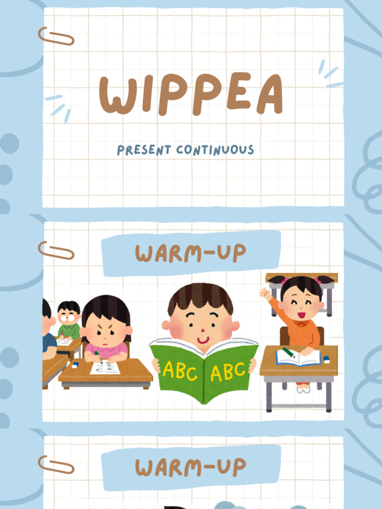 Present Continuous Lesson Plan | PDF