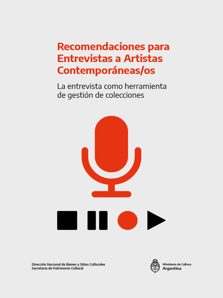 Entrevistas para Gestión de Arte Contemporáneo | PDF | Información ...