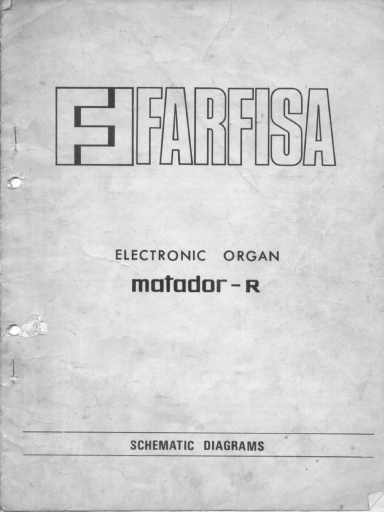 Farfisa Matador R Schematics | PDF