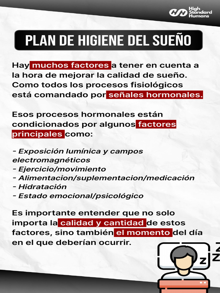 Guía Higiene Del Sueño HSH | PDF | Dormir | Ansiedad