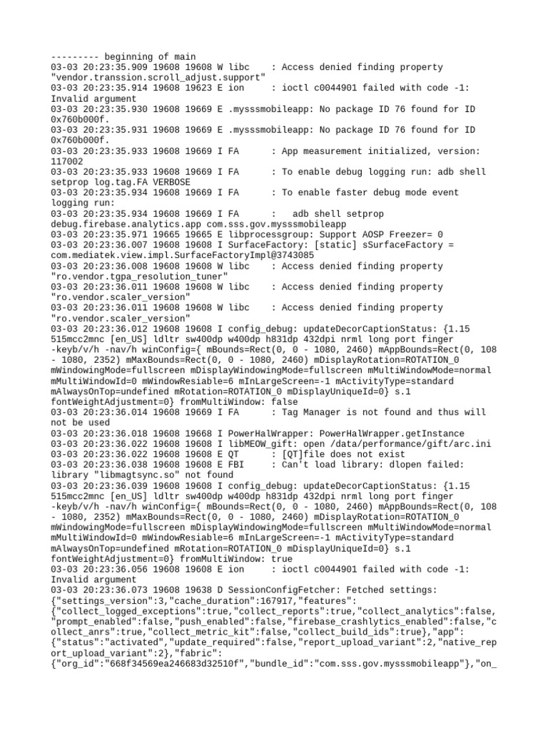 Mobile App Error Log Analysis | PDF | Operating System Families ...