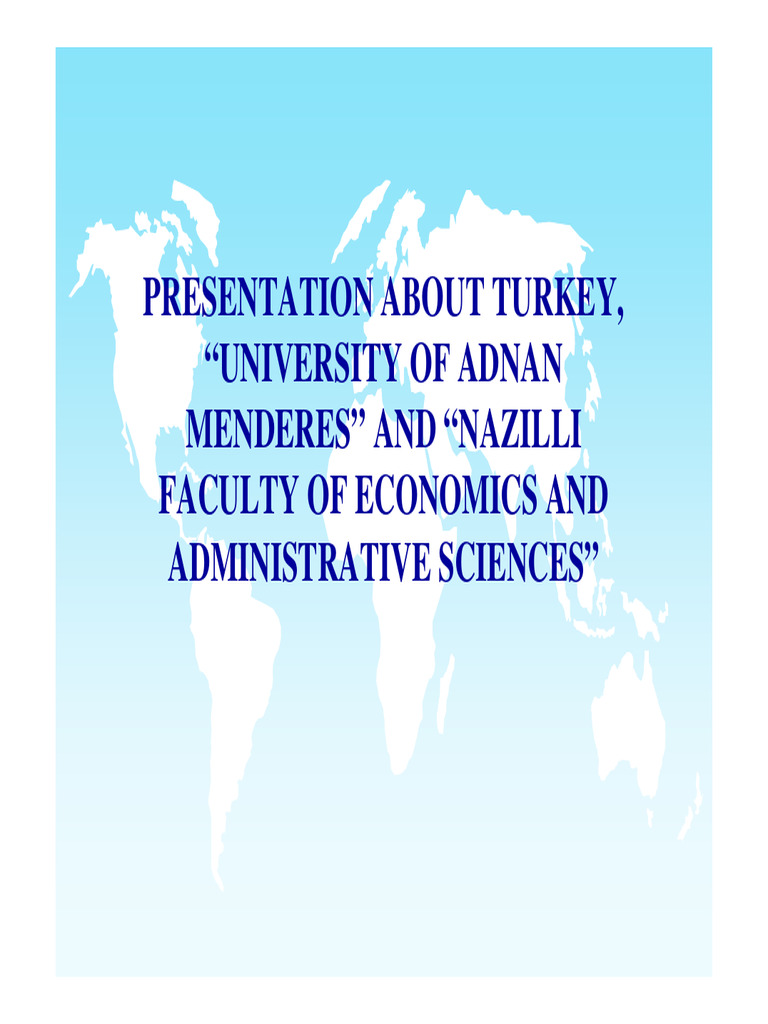 Turkey & Adnan Menderes Uni Guide | PDF | Turkey | Foods