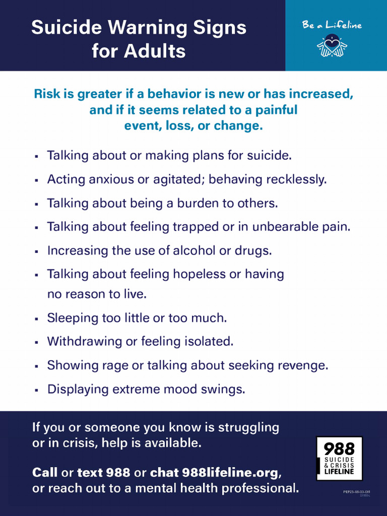 Warning Signs For Adults | PDF