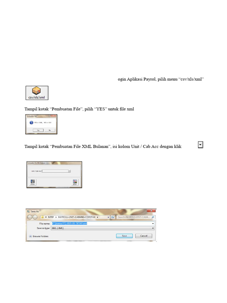 Template PPh 21 Coretax Bulanan | PDF
