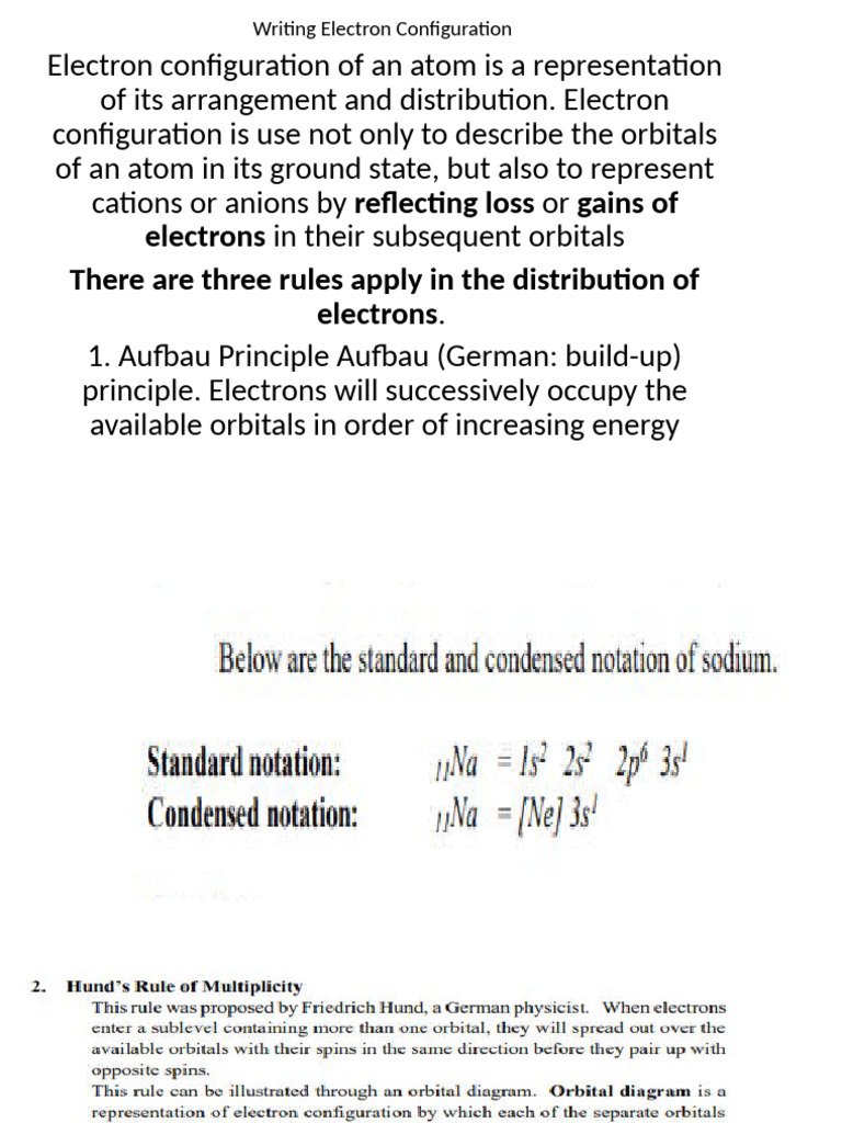 Understanding Electron Configuration | PDF | Electron Configuration ...