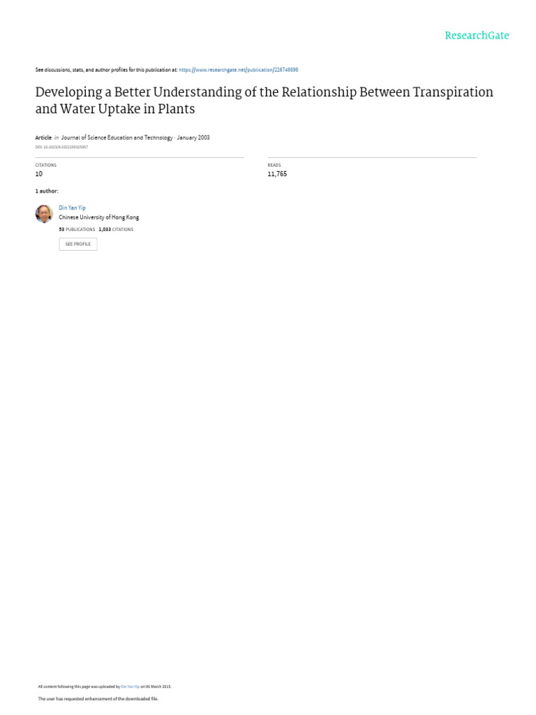 Developing A Better Understanding of The Relationship Between ...