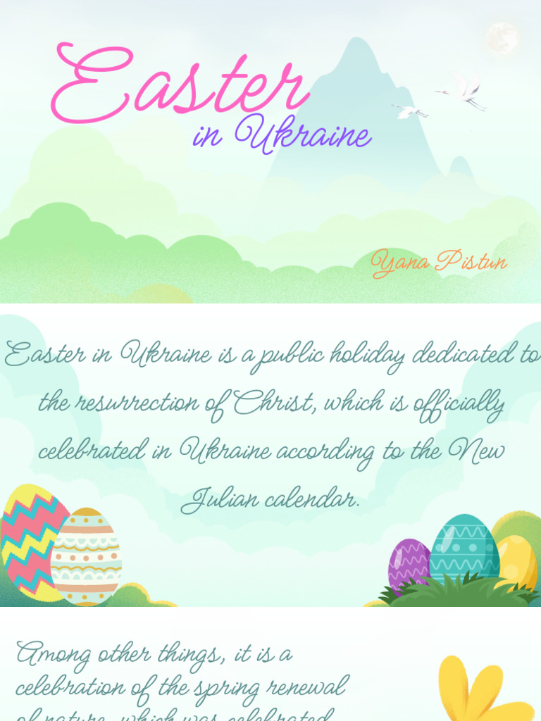 Ukrainian Easter Traditions 2026-2027 | PDF