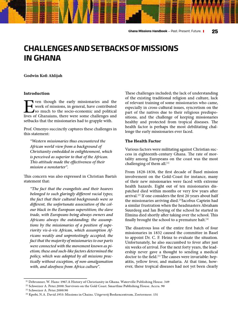 Challenges and Setbacks | PDF | Christian Mission | Missionary