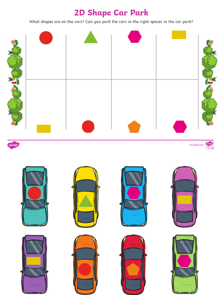 2D Shape Car Parking Activity | PDF