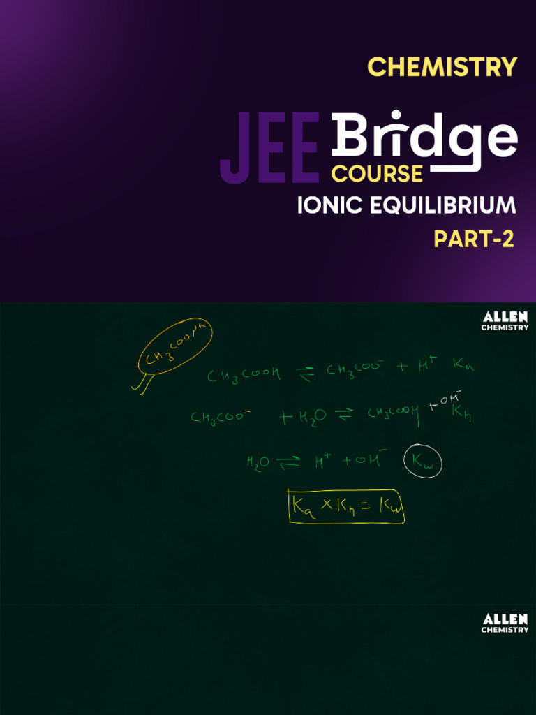 Ionic Equilibrium Part-2 | PDF | Buffer Solution | Chemistry