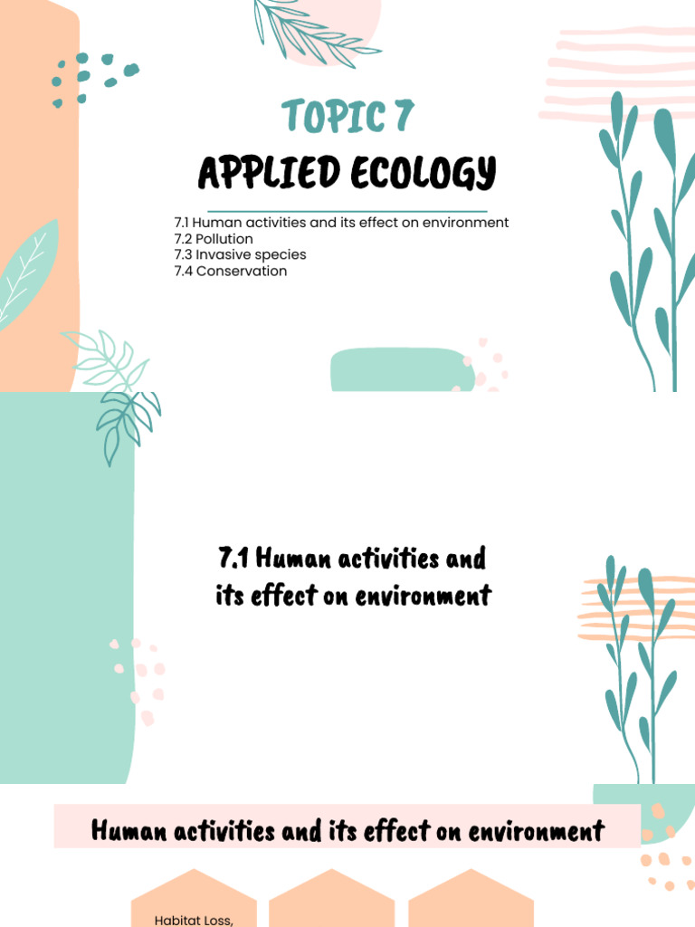 SBV3013 Topic 7 Week 12 13-2 | PDF | Invasive Species | Conservation ...