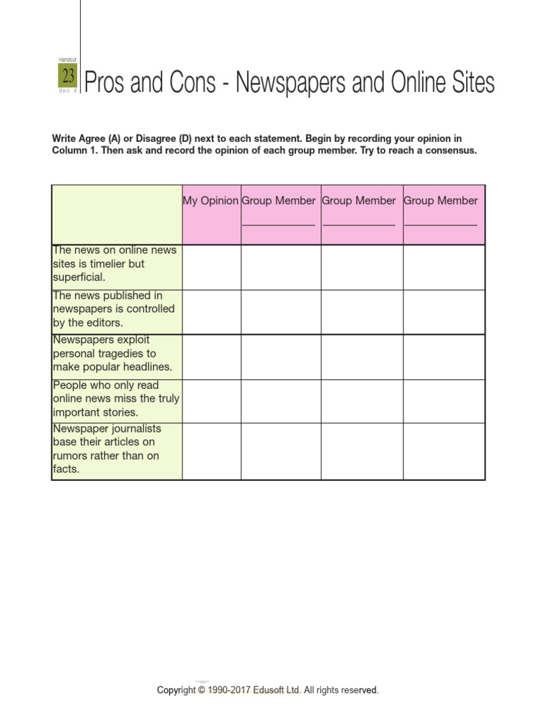 04-Advanced-I-Handout-23-Unit-4-Complains-Pros-and-Cons-Newspapers-and ...