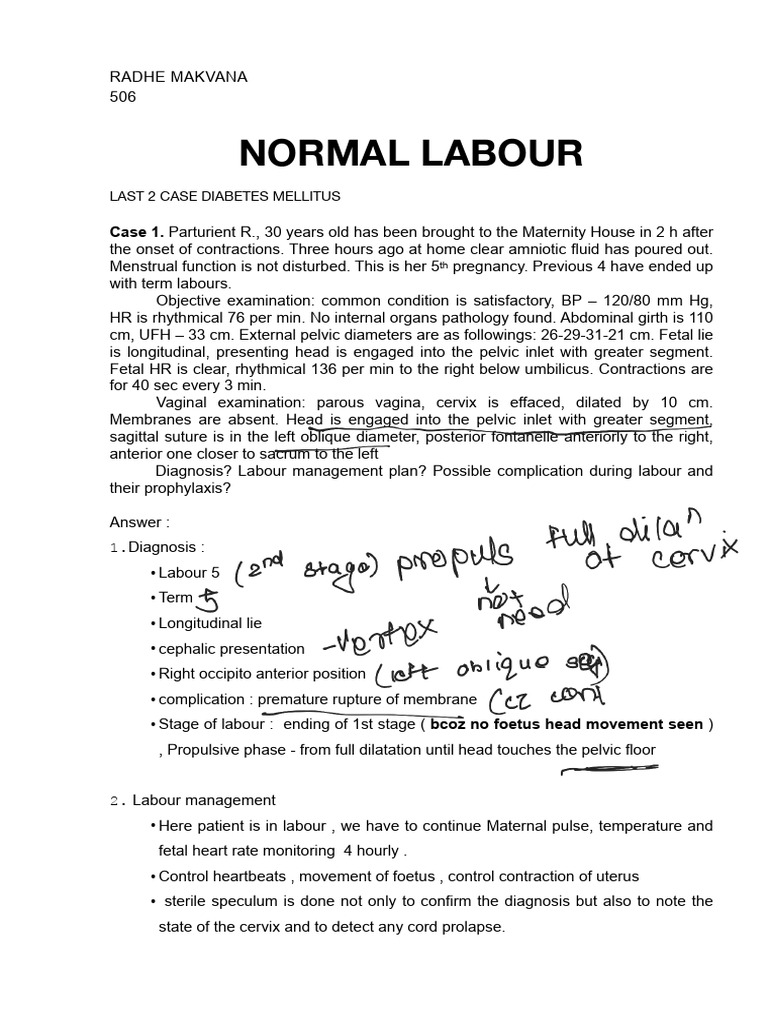 Obg Cases - 241025 - 105504 | PDF | Childbirth | Pelvis