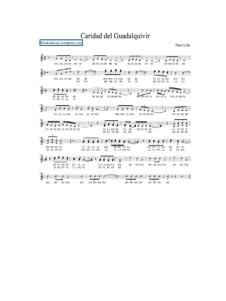 Caridad Del Guadalquivir | PDF