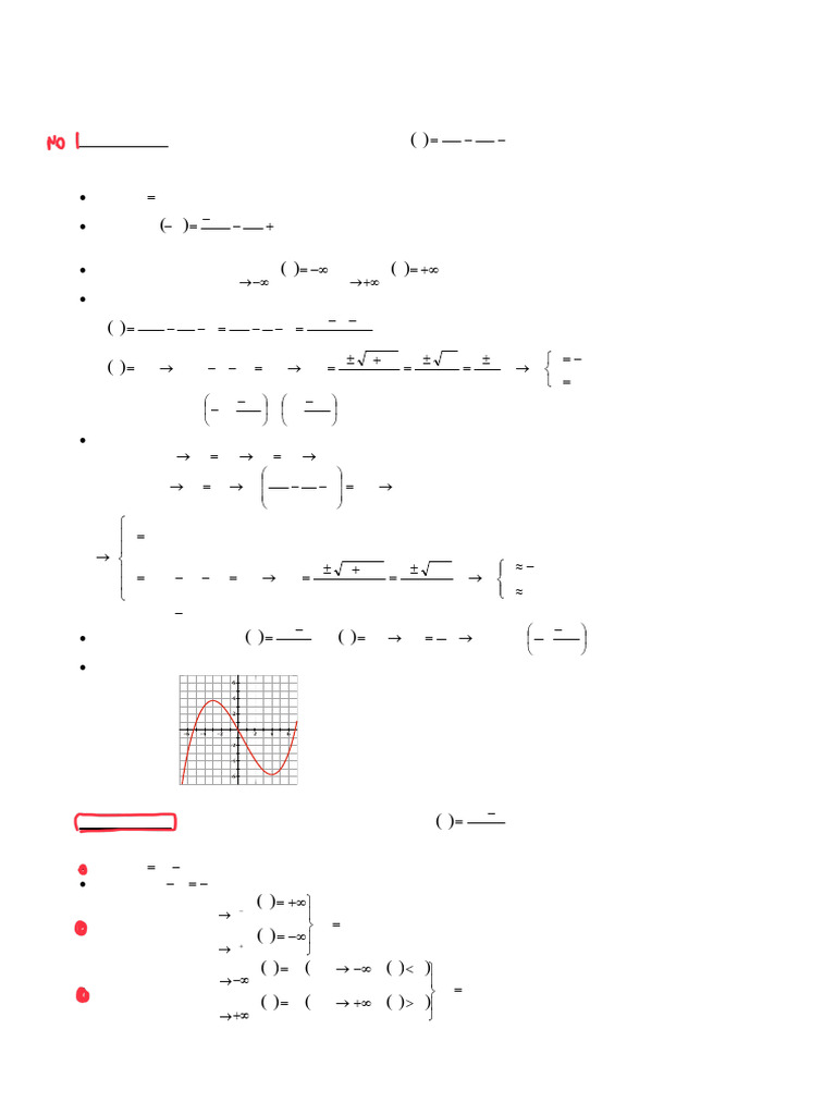 Repaso de Representacion de Funciones (Resueltos) | PDF | Asíntota | Geometría diferencial