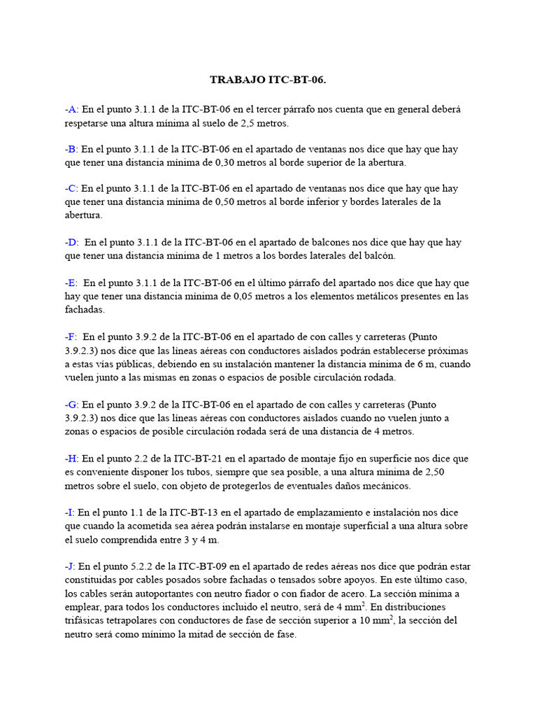 TRABAJO ITC-BT-06 GGG | PDF