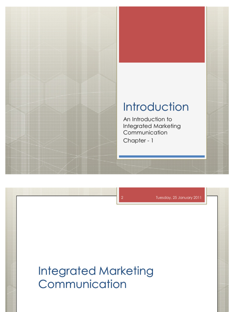 Integrated Marketing Communication Chapter 1 Compress | PDF