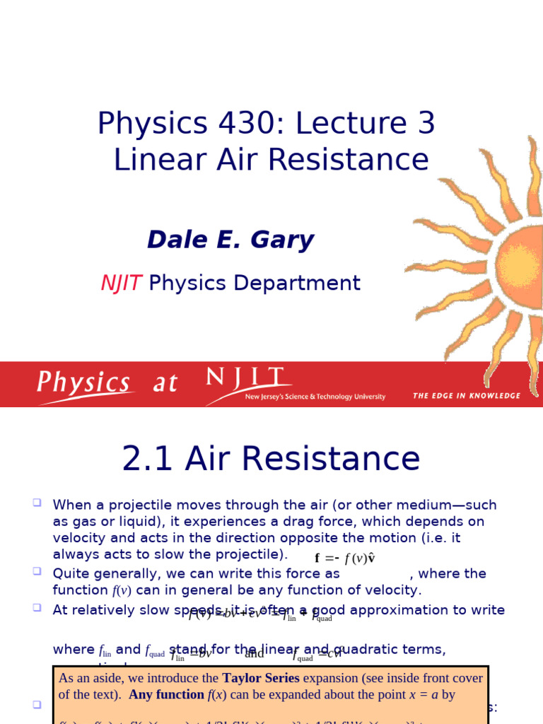 Physics430 Lecture03 | PDF | Quantity | Dynamics (Mechanics)
