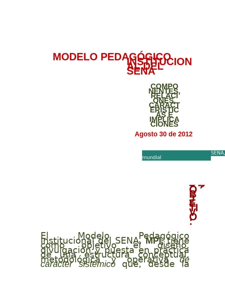 1 Modelo Pedagc3b3gico Institucional - Compressed | PDF | Plan de estudios | Conocimiento