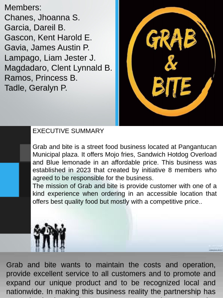 PPT-Group-5-Grab-and-Bite-FD | PDF | Business Economics