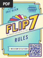 Flip 7 Rules | PDF | Tabletop Games | Ephemera