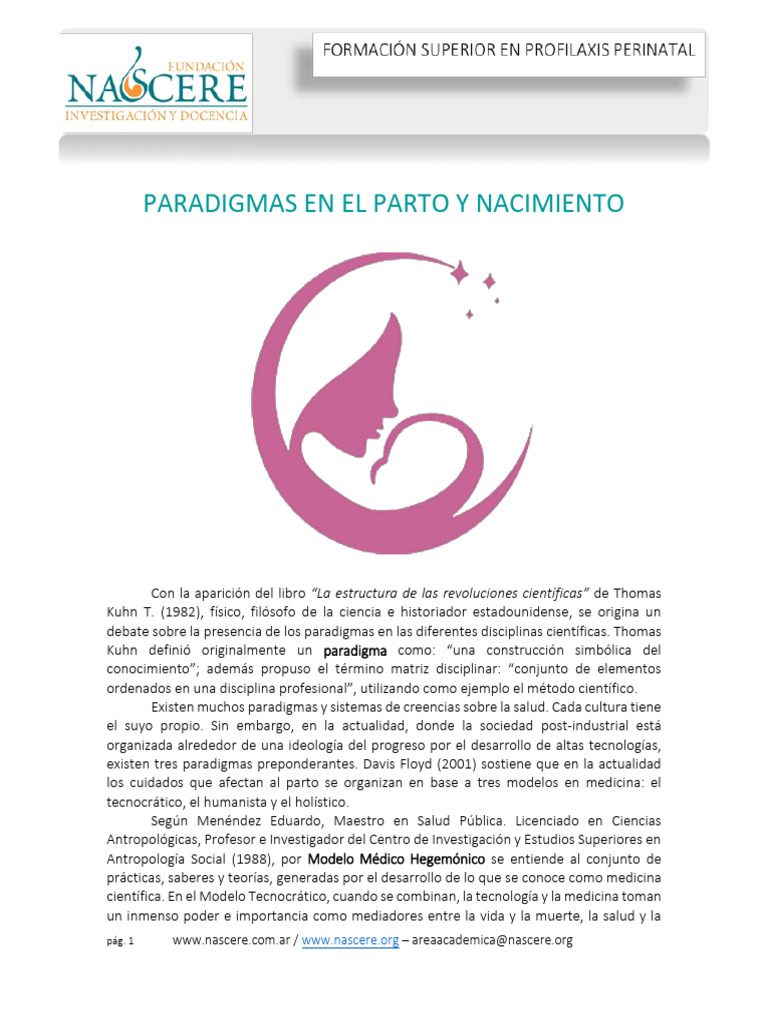 Paradigmas del Parto y Nacimiento | PDF | Partería | Parto