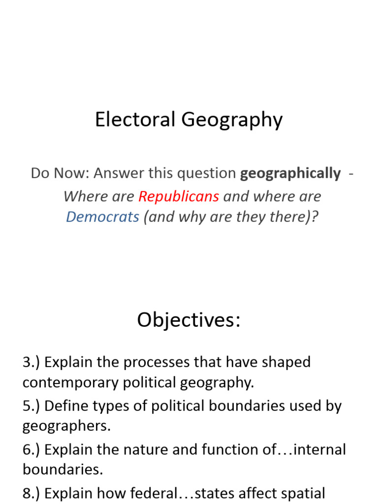 4 Political - Electoral Geography and Internal Boundaries | PDF ...