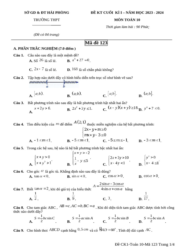 Toán -K10-HK1-KNTT 1 - quyen le | PDF