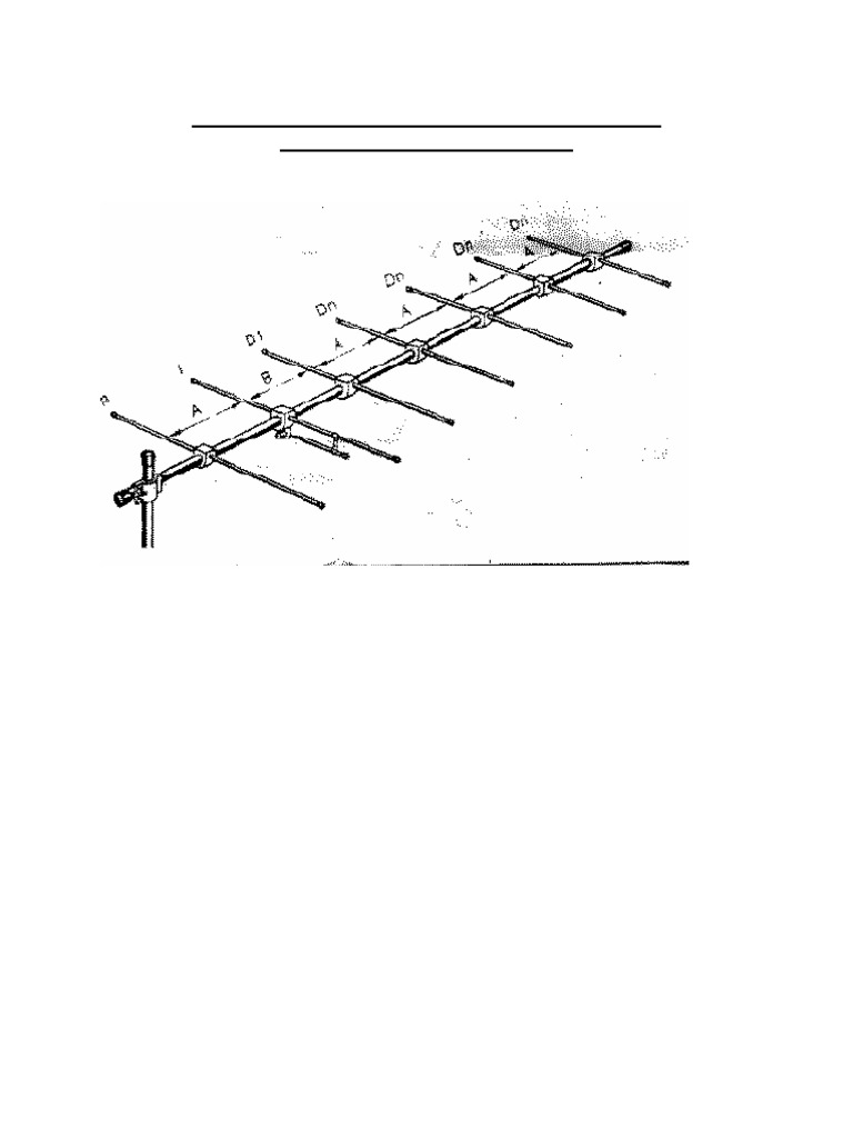 Antena Yagi VHF: 5 y 7 Elementos | PDF