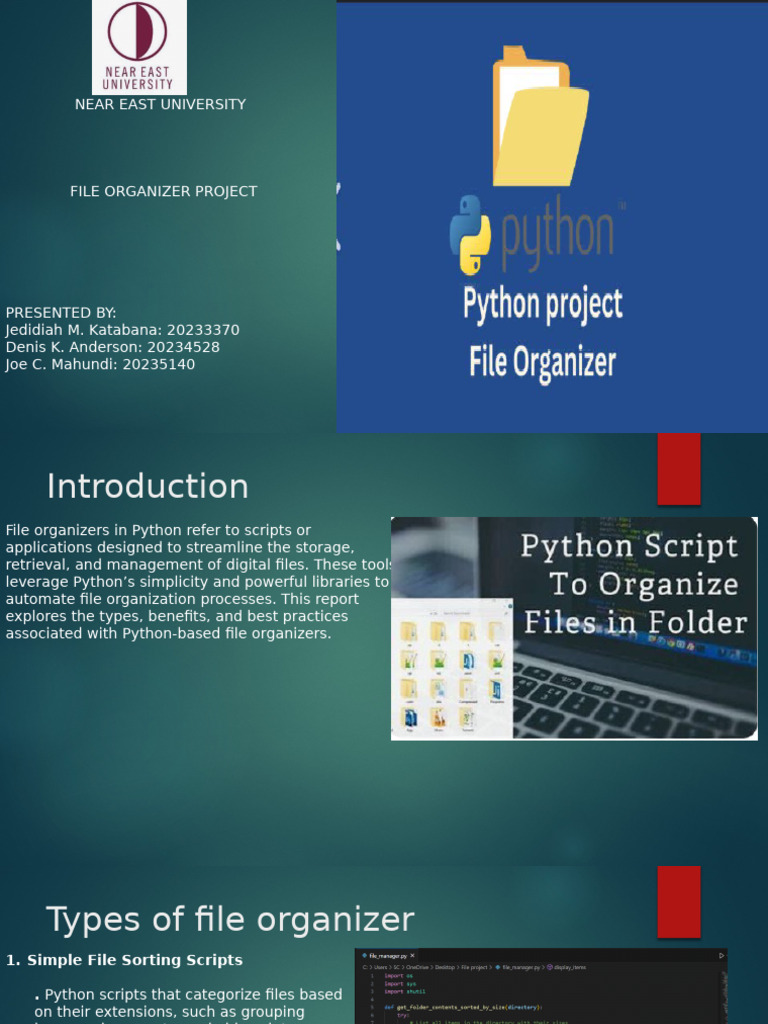 FIle Organizer Project | PDF | Computer File | Directory (Computing)