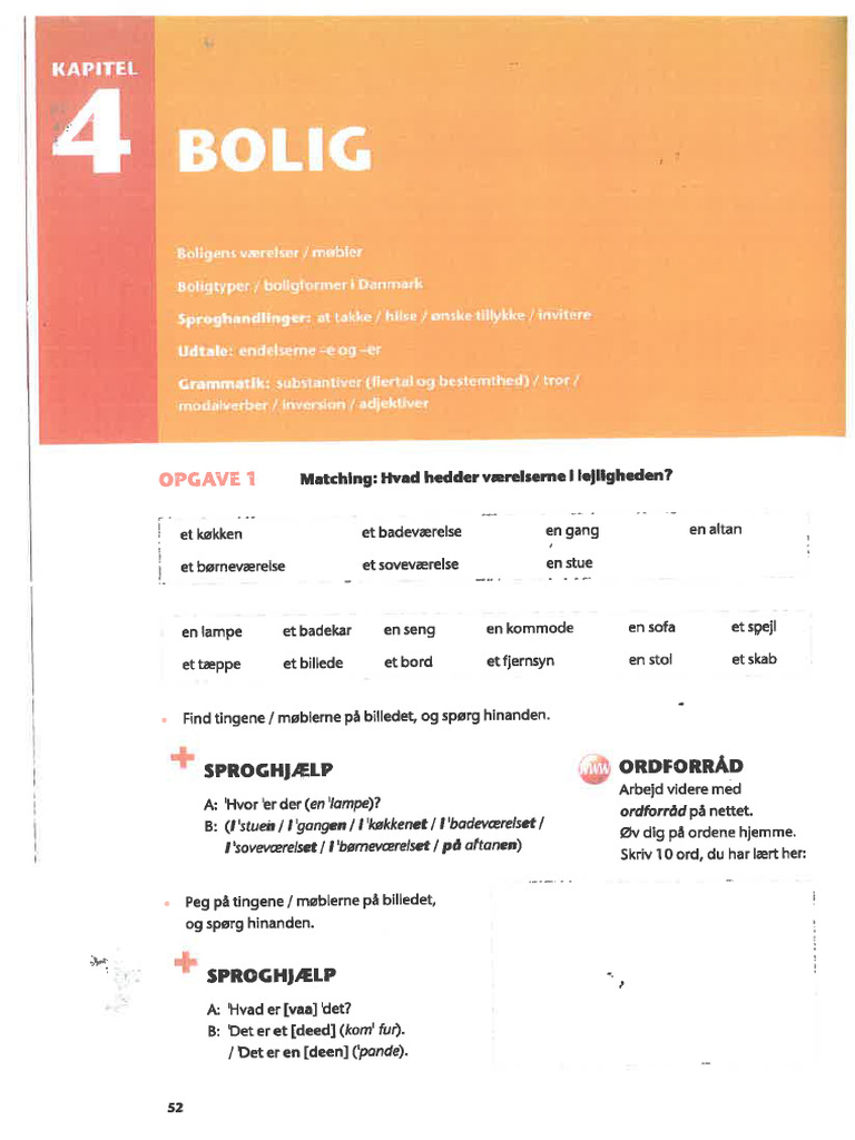 Puls Kapitel 4 Bolig | PDF