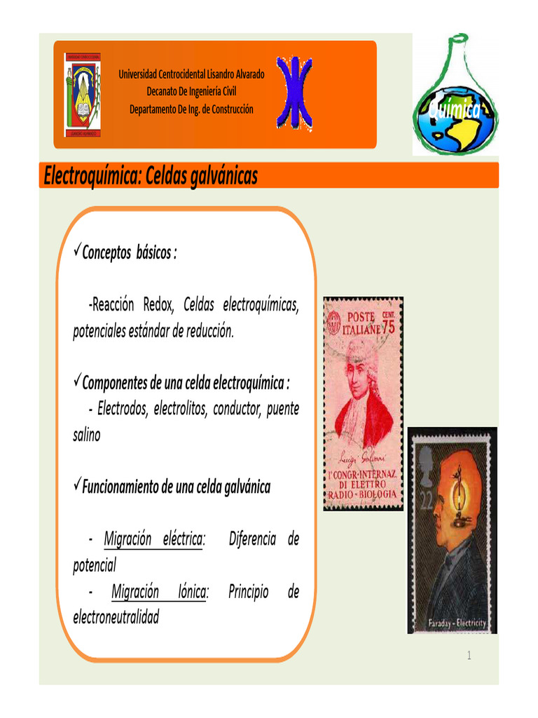 Clase Celdas | PDF | Redox | Electroquímica