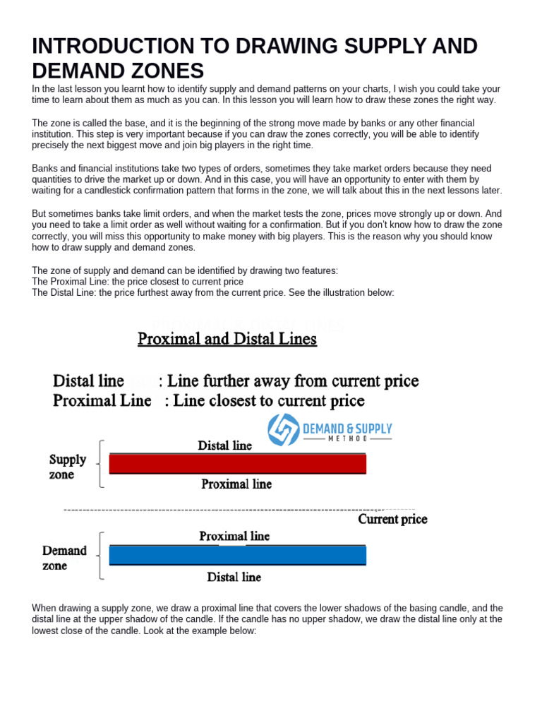 INTRODUCTION TO DRAWING SUPPLY AND DEMAND ZONES | PDF | Demand | Supply And Demand