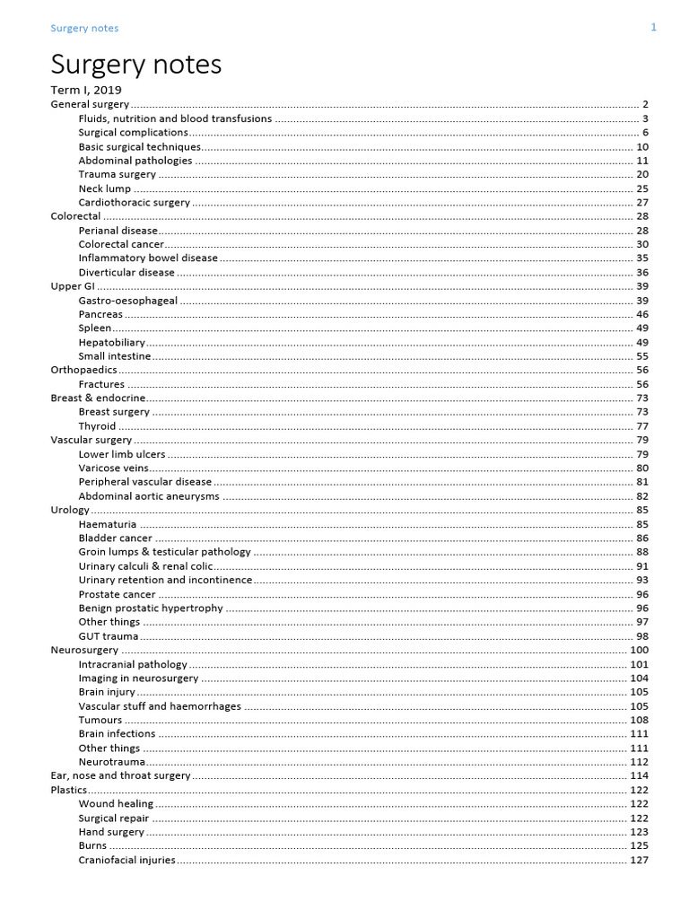 SURG Notes | PDF | Wound | Surgical Suture