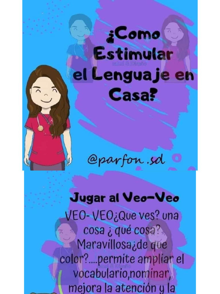 Como estimular el lenguaje en casa | PDF