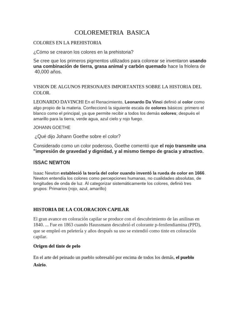 COLORIMETRIA BASICA MEDIO A | PDF | Color | Matiz